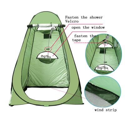 Cina Tenda di campeggio d'acciaio di segretezza di pop-up del poliestere 190T in vendita