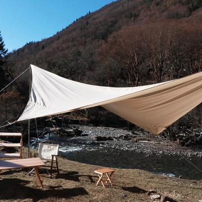 China L'argento del tubo del ferro ha ricoperto il tessuto Crane Pop Up Beach Cabana espone al sole il riparo con la corda del vento for sale