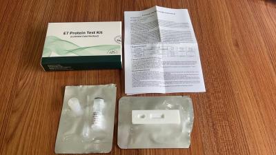 China Tarjeta clínica de autoprueba de la prueba de Kit Colloidal Gold E7 Oncoprotein del hogar de la proteína E7 para el equipo exclusivo global del cáncer de cuello del útero en venta