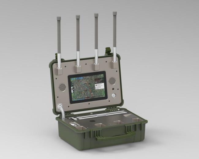 2.4G 5.8g 1.4G 5, 2g 900m Uav Signaling Equipment Uav Defense System Briefcase