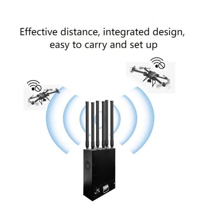 1.5g 2.4G 5.8g &amp; 900MHz Omnidirectional Anti-Drone Jammer with Fiberglass Antenna