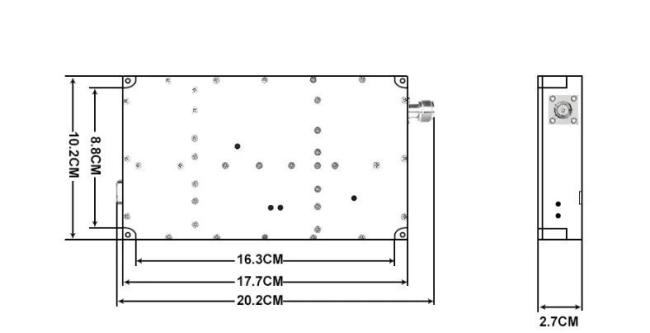 1500-1650MHz 10W 30W 50W 100W Drone Counter Module for Anti Drone System RF Amplifier Module