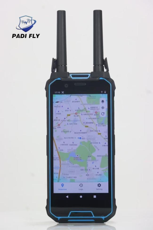 Handheld 2-3km 300-6000MHz Full Frequencies Drone Detector with Large Screen Displays Drone Positioning