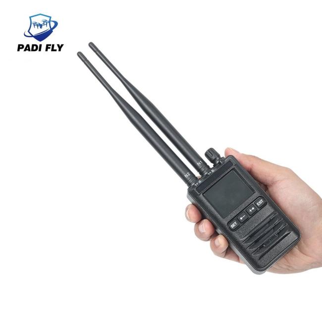 Hand-Held Drone Wireless Signal Radar Detector with Safety Alarm System