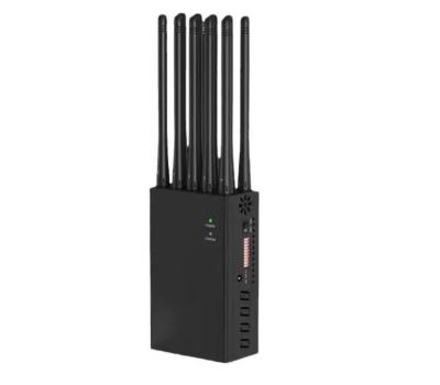 China Portable 10 / 12 Antenna Cell Drone Signal Jammer Signal Shielding Device for sale