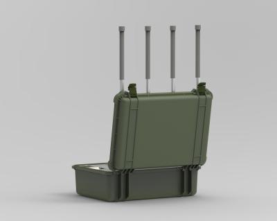 China 2.4G 5.8g 1.4G 5.2g 900m Uav Detector Signaling Equipment Uav Defense System Briefcase for sale