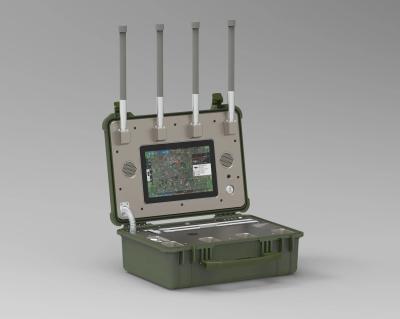 China Detector de drones portátil de 900MHz 1.2GHz Sistema anti-drones con pantalla de 11,6 pulgadas en venta
