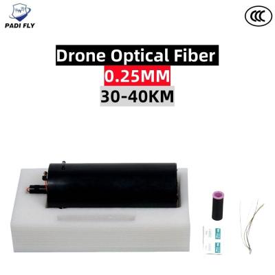 Cina 30-40km 0.25mm Low Latency Drone Fibra ottica per la trasmissione di immagini cablate ad alta efficienza Fpv Drone Anti-interferenza in vendita