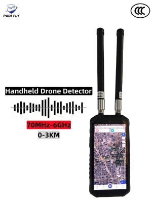 China High-Quality 0~3km Ultra Long Distance 70MHz~6GHz Ultra Wide Channel Signal Detection Handheld Detector for Anti Drone System for sale