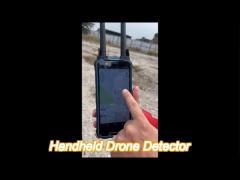3-5 S Tiempo de respuesta Detección de señal portátil de 100-6000MHz H2l Detector de drones de pantalla grande para detección precisa
