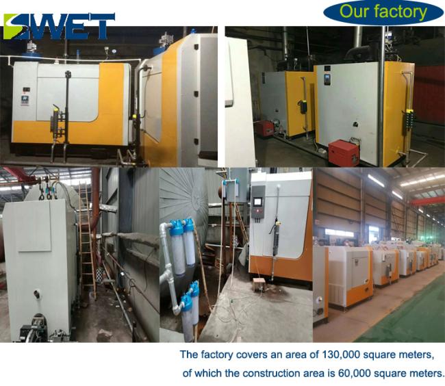 Fully automatic 150kg industrial heating gas-fired steam boiler