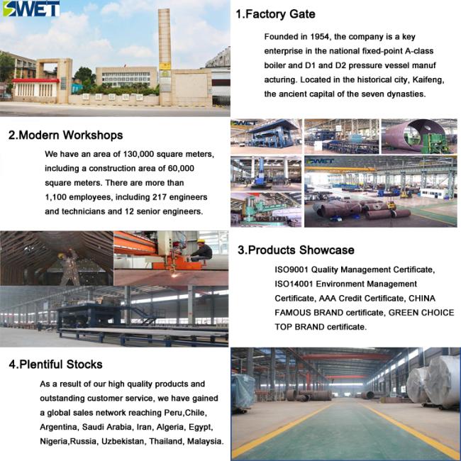 Fully automatic 8mw industrial usage small wood fired steam once-through boiler