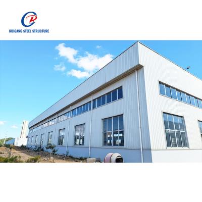 China Architect Eco-friendly Multi-Storey Steel Frame Prefab Office & Shopping Mall Hotel & Workshop Steel Structure by RG Manufacturer for sale
