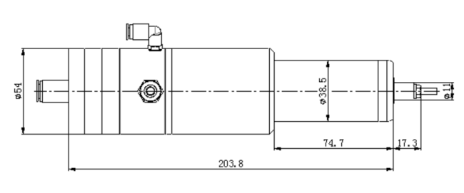0.5KW Engraving Dental Spindle Motor Air Cooling Collect ATC 66.7V Dental machine Spindle motor
