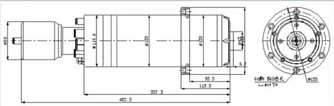 DECI BT30 ATC 7.5KW 30000rpm water cooling metal machine tool machinery router spindle motor