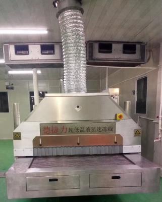 Cina Macchina a congelamento rapido di temperatura del ODM del tunnel ultrabasso dell'azoto liquido in vendita