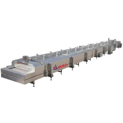 China Faixas de peixes de Mesh Belt Tunnel Freezer 400kg/H 600kg/H Meatfish da caixa do nitrogênio líquido à venda