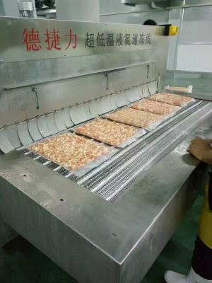 中国 産業フリーザーの急速冷凍のトンネルの魚のフリーザーの液体窒素のトンネルのフリーザー 販売のため