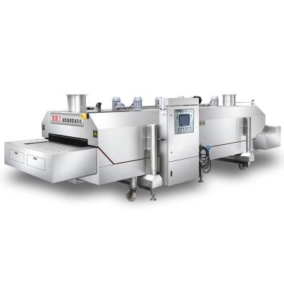 China 25kw Mesh Belt Tunnel Freezer criogênico 1800mm 3500kg/H para o marisco dos peixes à venda