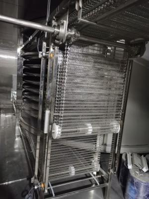 Cina congelatore a spirale industriale della cinghia di 500kg/H 750kg/H 145 chilowatt per frutta in vendita