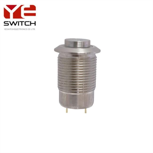 Yeswitch Momentary Metal Push Button Switch High Head 12mm Mounting 1no