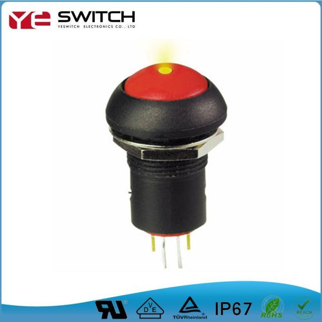 12mm Plastic on-off Latching Push Button Switch