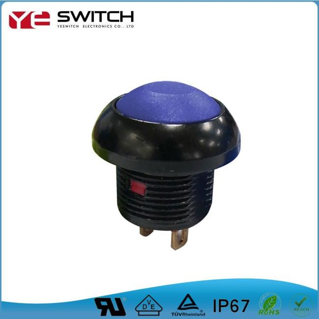 12mm Plastic on-off Latching Push Button Switch