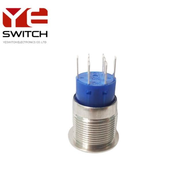 Yeswitch 19mm Momentary Lock Metal Push Button Switch