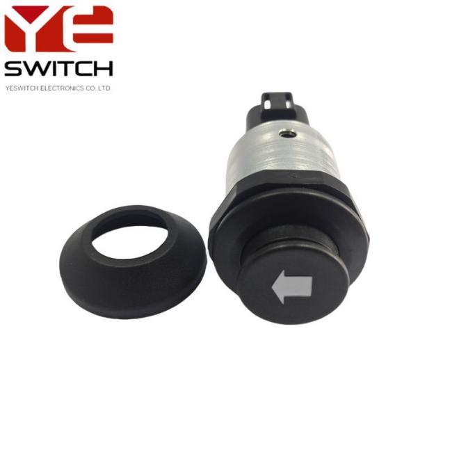 Yeswitch 30mm Hydraulic Push Button Switch with Connector