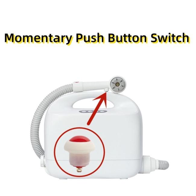 Yeswitch 12mm Momentary White Waterproof Push Button Switch