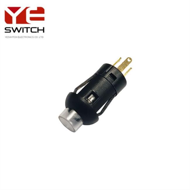 8mm Illuminated Round Momentary Spst Push Button Switch
