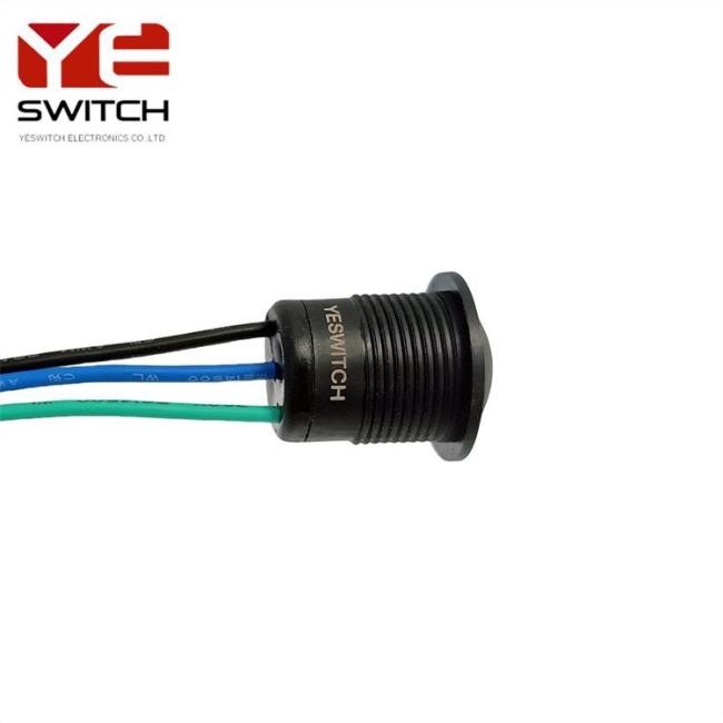 Yeswitch 16mm Momentary Anti-Vandal Push Button Switch with Wire