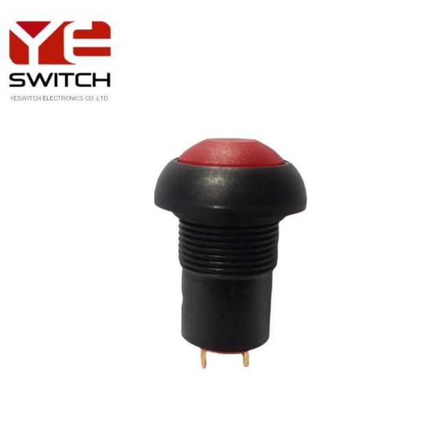 Yeswitch 12mm IP67 Self-Lock Push Button Red Cap Switch