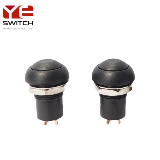 Yeswitch 12mm IP67 Automotive Self-Lock Push Button Switch