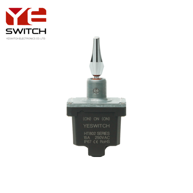 Industrial momentary toggle switch front view