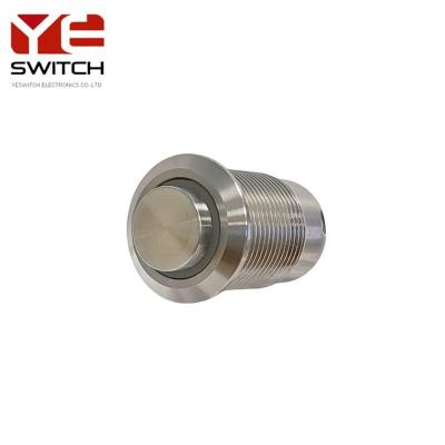 China 12mm Mounting Metal Push Button Switch 1NO Latching Switch High Head for sale