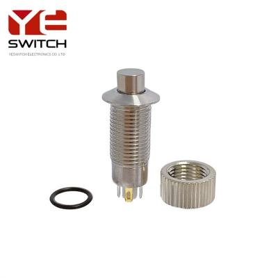 China Home Appliance Metal Push Button Switch Momentary 14nm Waterproof Push Button Switch for sale