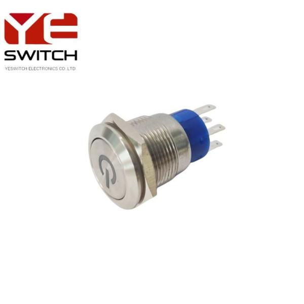 Quality 19mm Momentary Metal Push Button Switch ODM Normally Closed Push Button 500VDC for sale