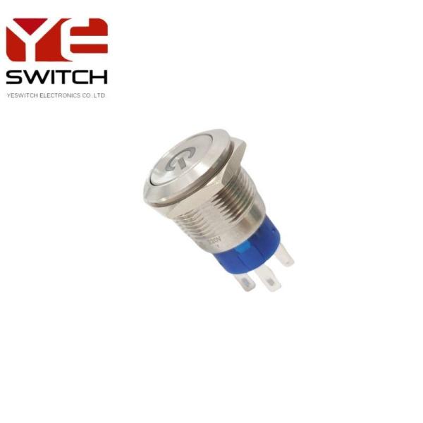 Quality 19mm Momentary Metal Push Button Switch ODM Normally Closed Push Button 500VDC for sale