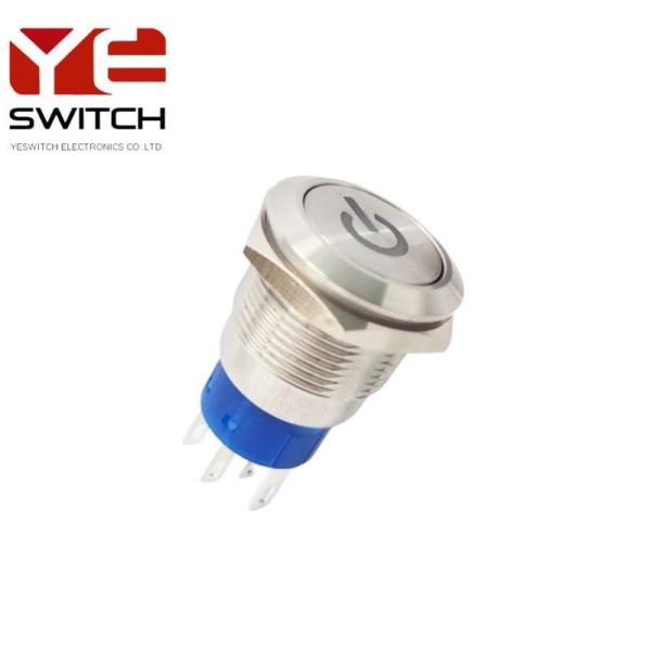 Quality 19mm Momentary Metal Push Button Switch ODM Normally Closed Push Button 500VDC for sale
