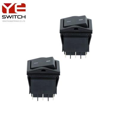 China Double Pole Rocker Switch 20m Ohm 3 Position Momentary Toggle Switch for sale