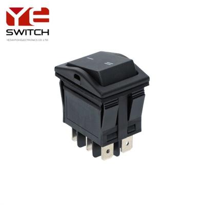 China Momentary Lock Rocker Toggle Switch 250VAC Heavy Duty Momentary Switch for sale