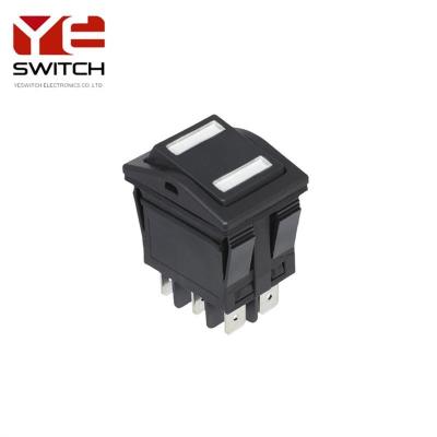 China Momentary Lock Rocker Toggle Switch 250VAC Heavy Duty Momentary Switch for sale