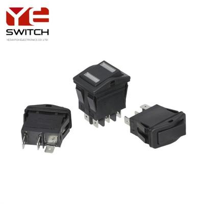 China Momentary Lock Rocker Toggle Switch 250VAC Heavy Duty Momentary Switch for sale