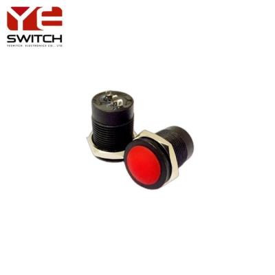 China 16mm Illuminated Metal Push Button Switch IP68 Waterproof Metal Emergency Stop Button for sale