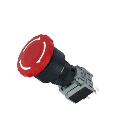 China IP65 22.2mm  Illuminated Push Button CE Latching Emergency Stop Switch for sale