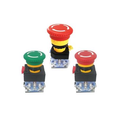 China IP65 22.2mm  Illuminated Push Button CE Latching Emergency Stop Switch for sale