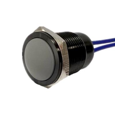China 250VAC 19mm Latching Push Button Switch Momentary Push Button Switch Normally Open for sale