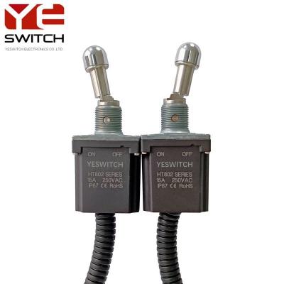 China SPST On-Off Toggle Switch Locking-Long Handle 15A 250VAC 2 POS for sale