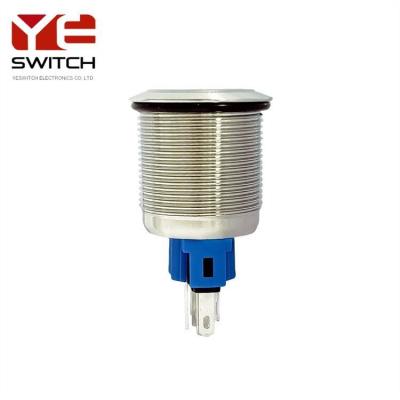 China 22mm Illuminated Stainless Steel Metal Push Button Switch Sealed Anti Vandal Metal for sale